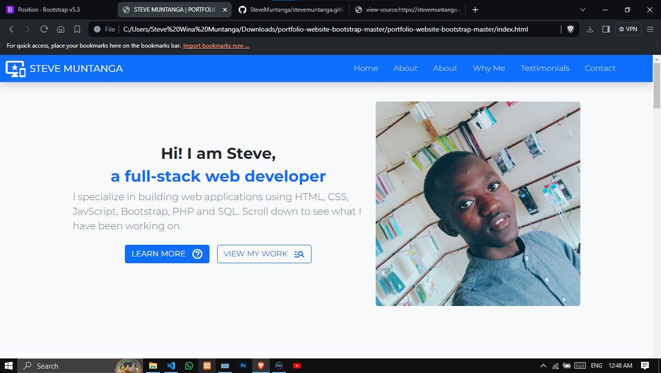 STEVE MUNTANGA | PORTFOLIO